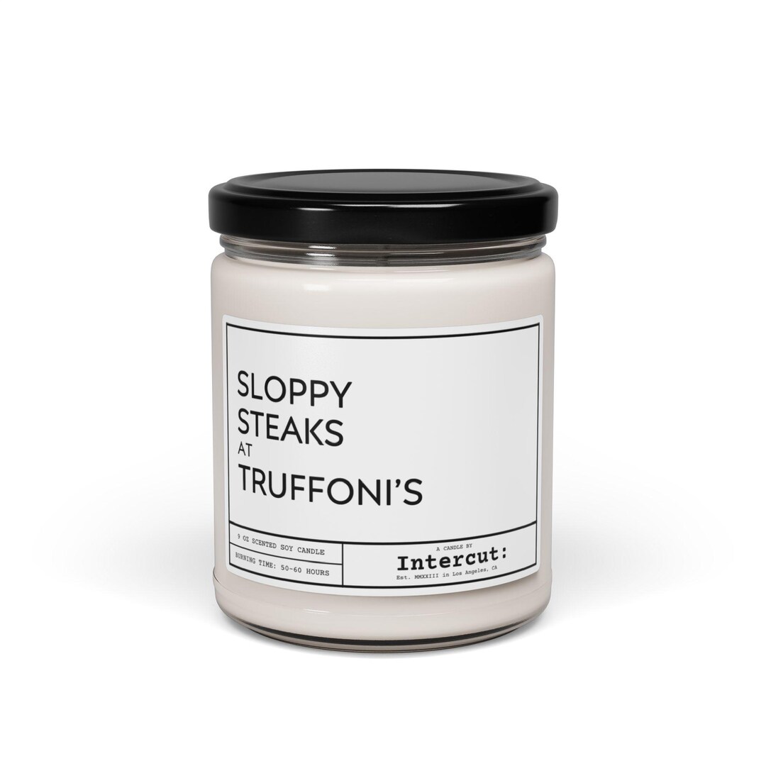 Sloppy Steaks at Truffoni's Natural Soy Candle - Etsy