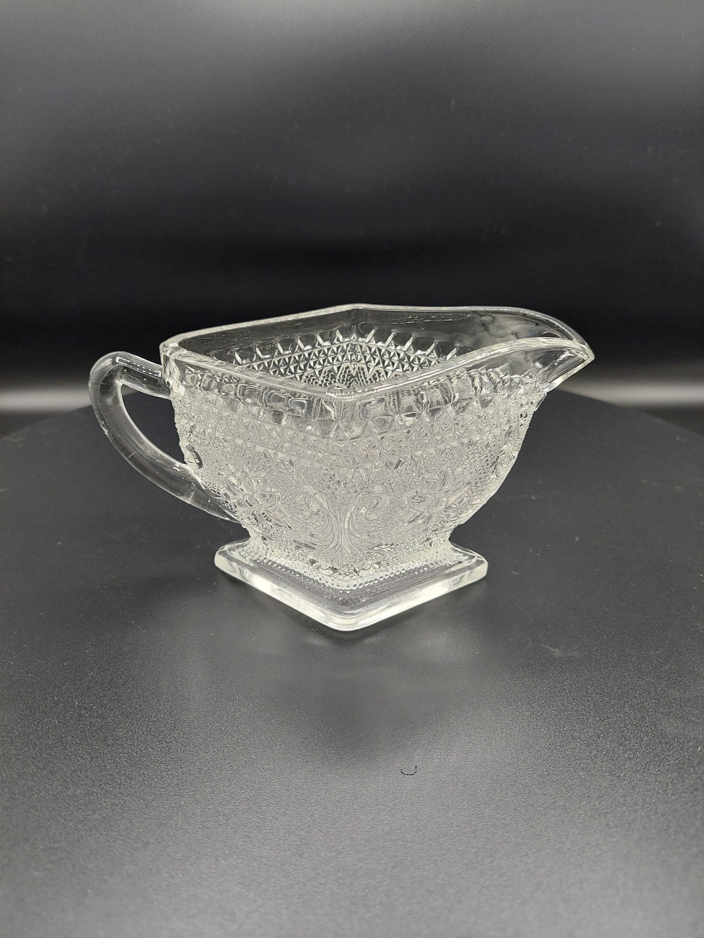 Vintage Tiara Clear Sandwich Glass Sugar and Creamer Set - Etsy