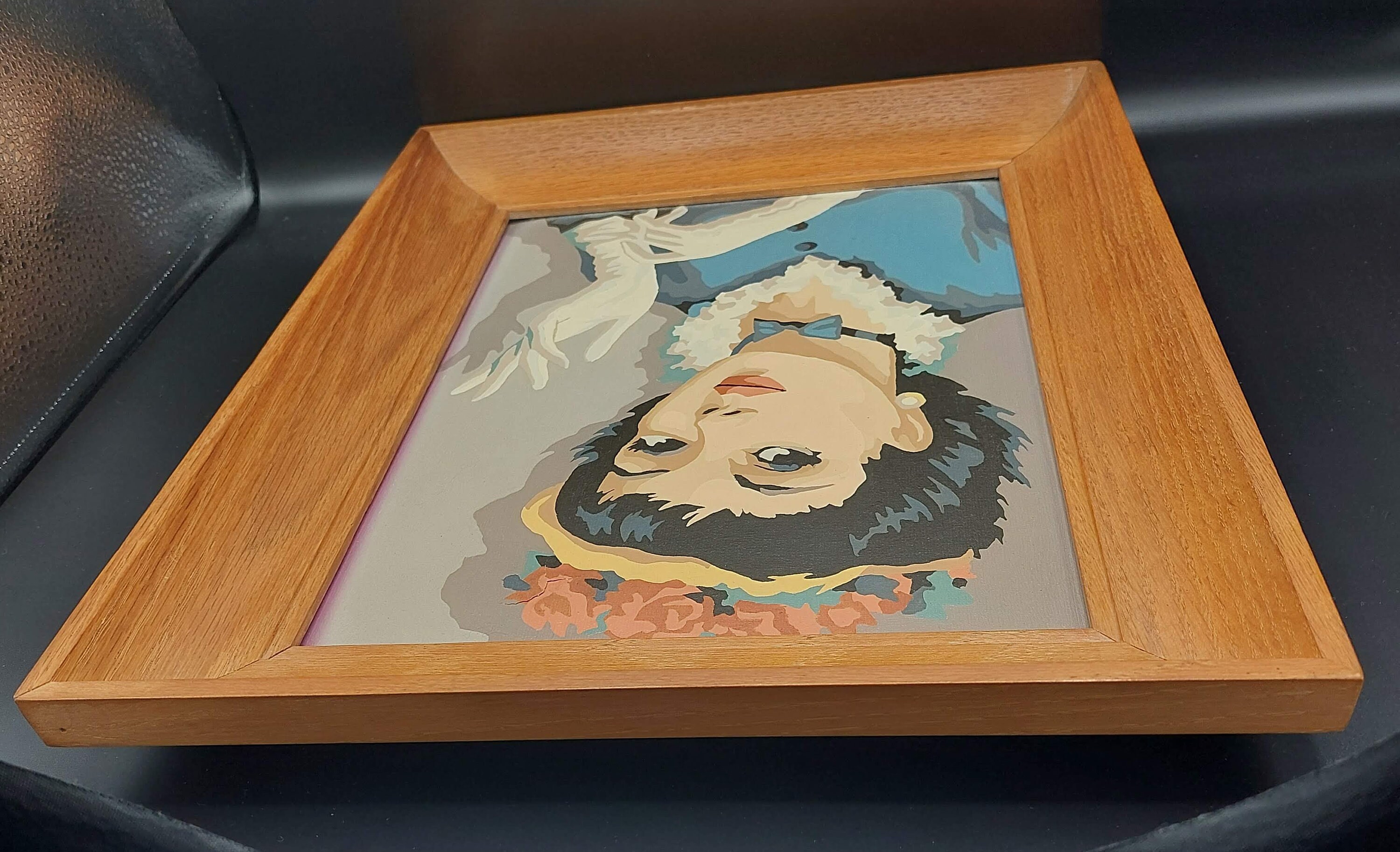 Vintage Framed Paint-by-number Portrait From Craftmaster Parisian ...