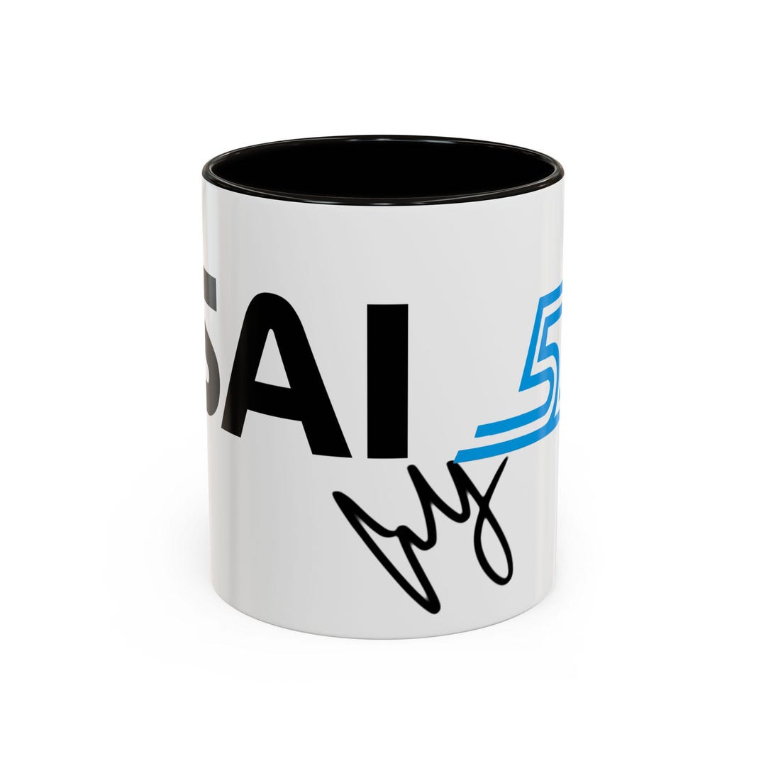 Carlos Sainz F1 Mug, Colorful Racing Coffee Cup, Sports Fan Gift ...