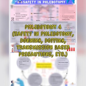 Phlebotomy PDF 6 Pages Study Guide (plus 3 Free Extra Pages) 9 Pages ...