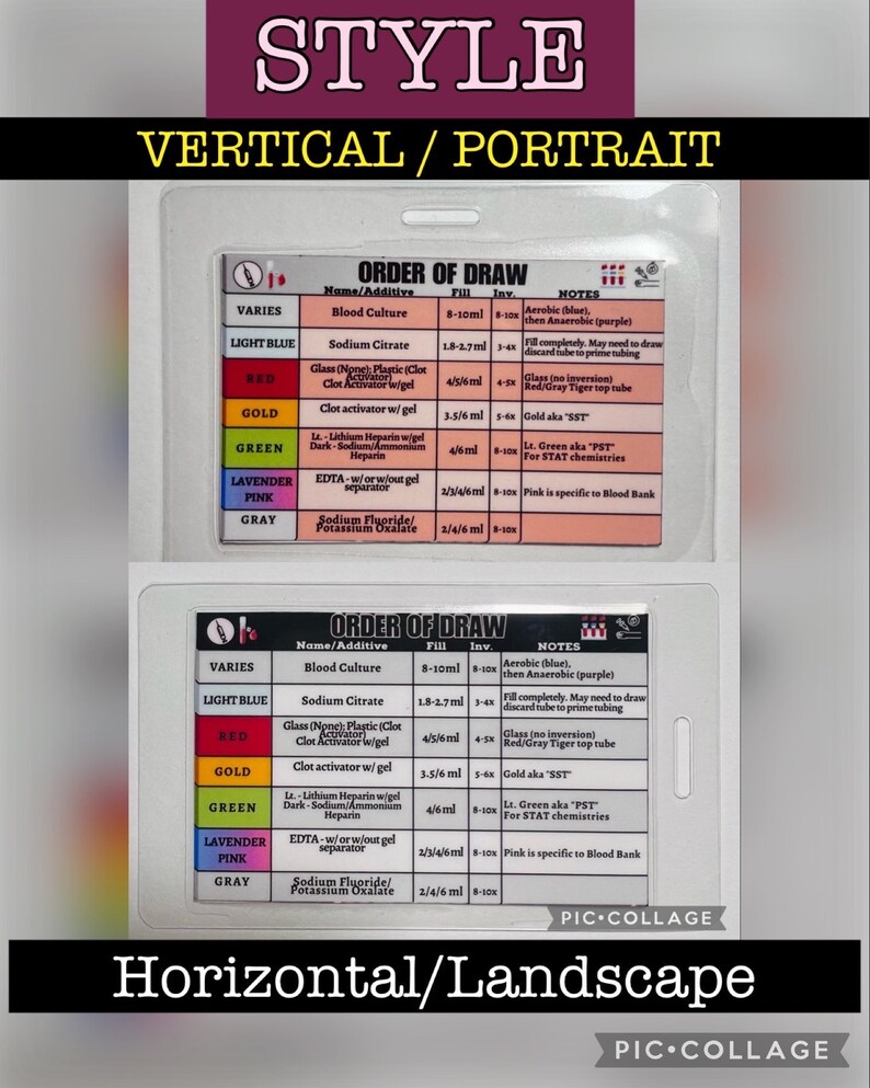 Order of Draw Badge Card With BADGE REEL and Freebie - Etsy