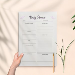 Super Aesthetic Daily Planner, Instant Download - Etsy