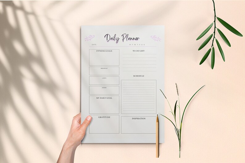 Super Aesthetic Daily Planner, Instant Download - Etsy
