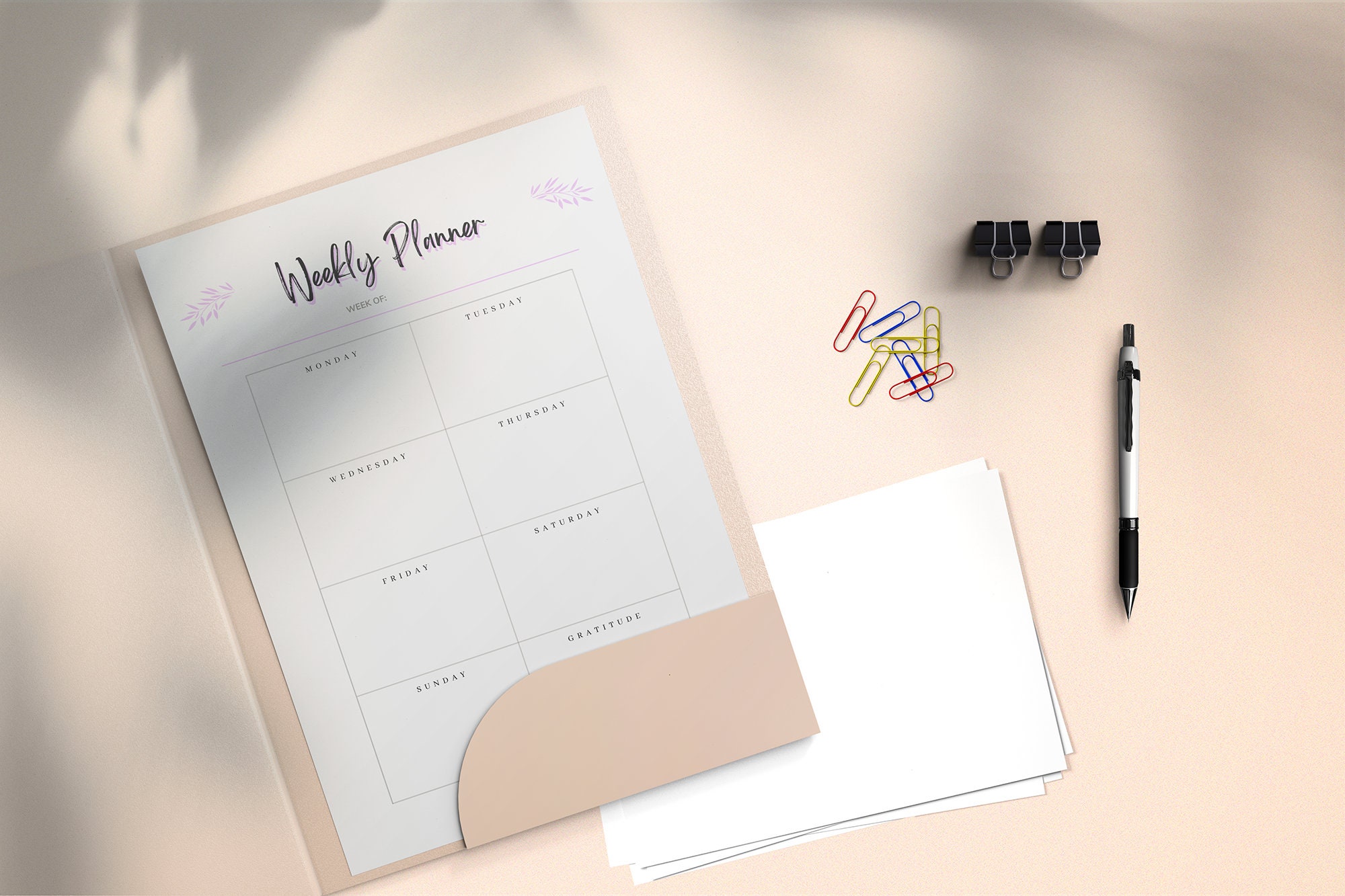 Super Aesthetic Weekly Planner, Instant Download - Etsy