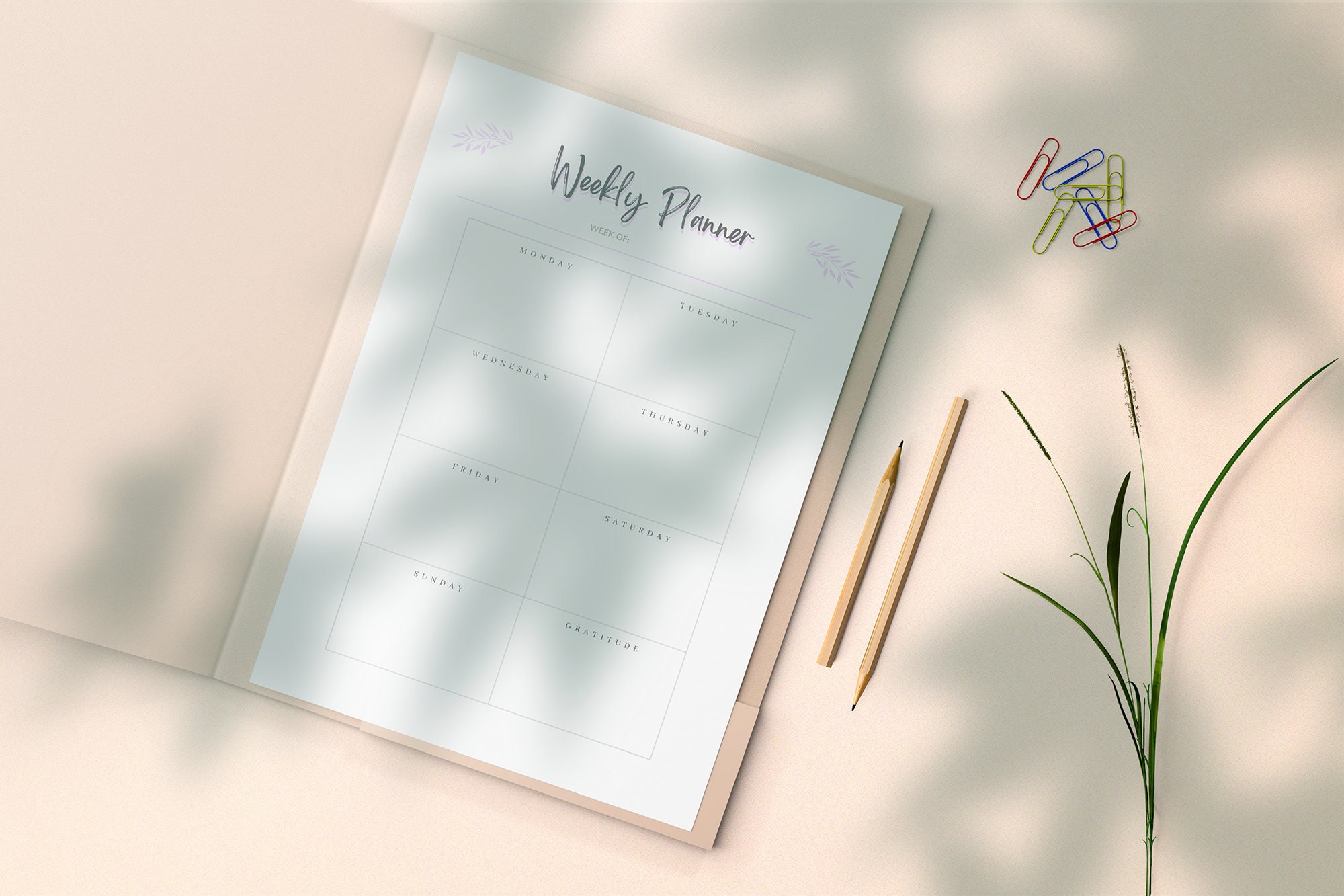 Super Aesthetic Weekly Planner, Instant Download - Etsy
