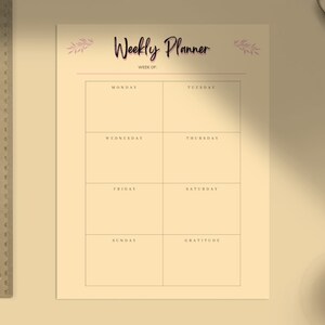 Super Aesthetic Weekly Planner, Instant Download - Etsy