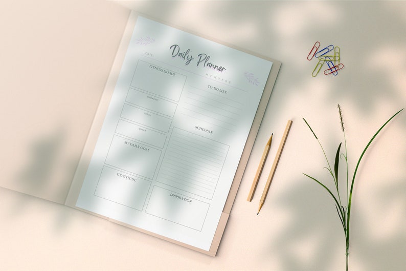 Super Aesthetic Daily Planner, Instant Download - Etsy