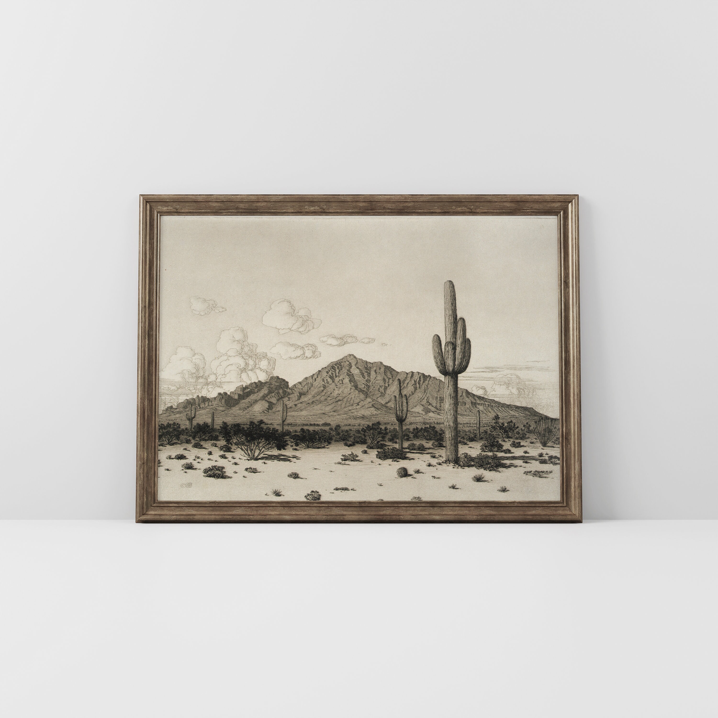 VINTAGE Southwestern Printable Art Set of 2 Western Cowboy DIGITAL ...