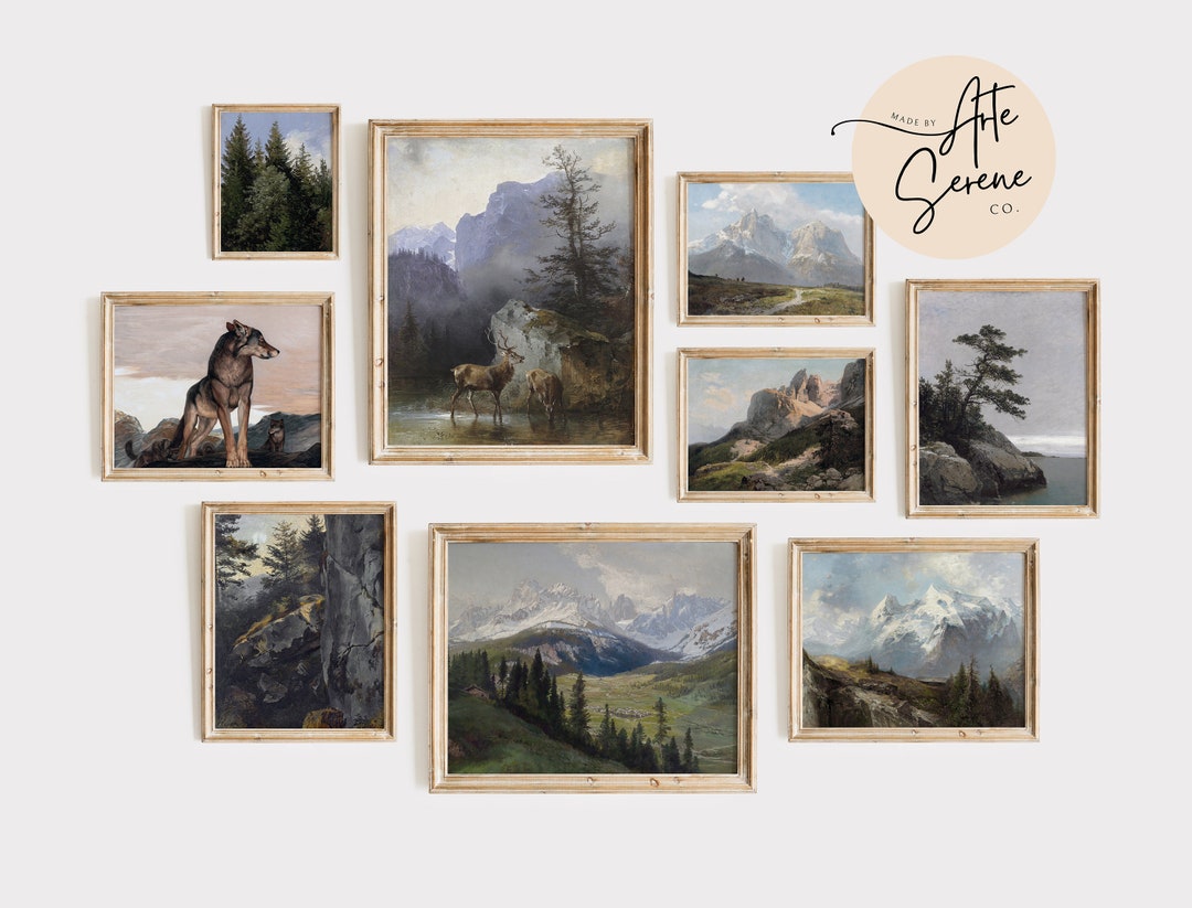 PRINTABLE Wall Art SET of 9 Rustic Country Art Prints Digital Download ...