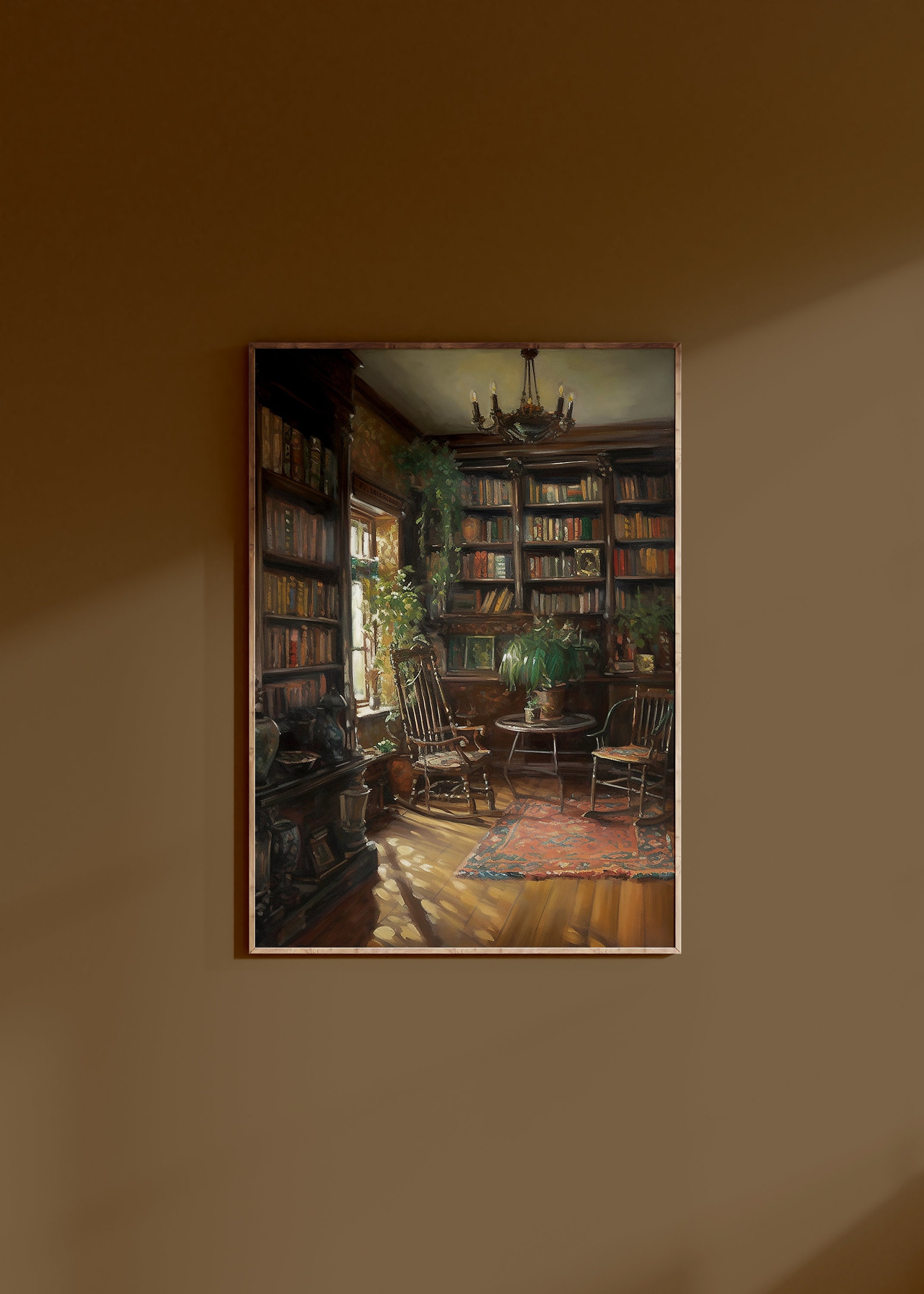 ANTIQUE Printable Home Decor Wall Art Library Books Digital - Etsy