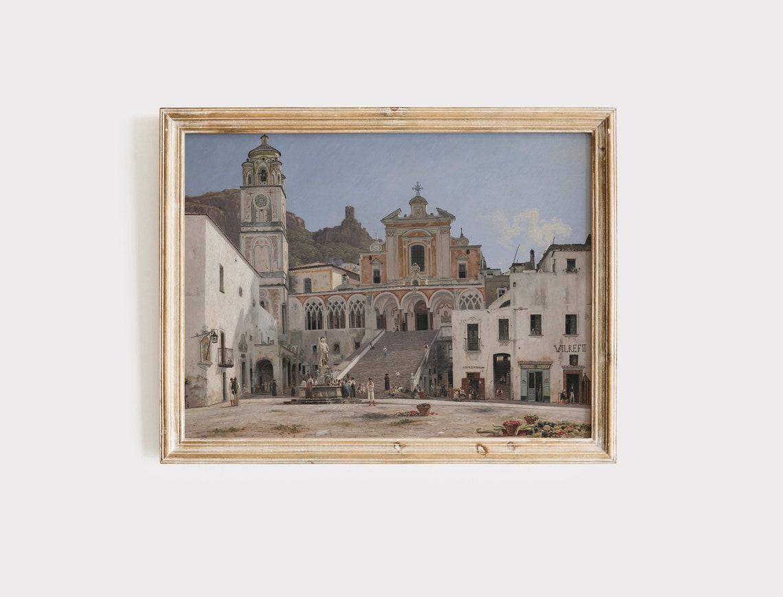 Italian Art Print Italy Cityscape Wall Art Vintage European Painting ...