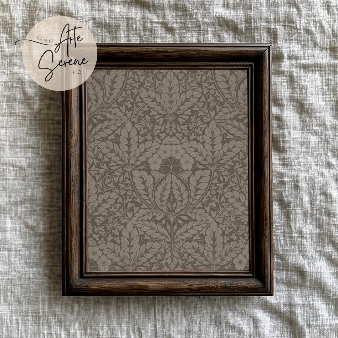 Neutral Textile Pattern Wall Art Print Vintage Tapestry Printable Beige ...