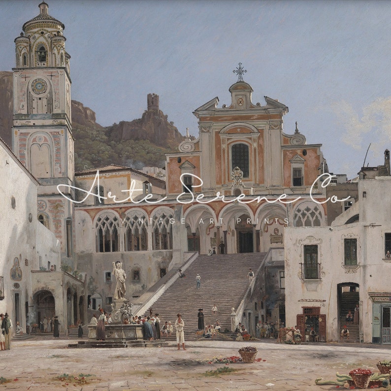 Italian Art Print Italy Cityscape Wall Art Vintage European Painting ...