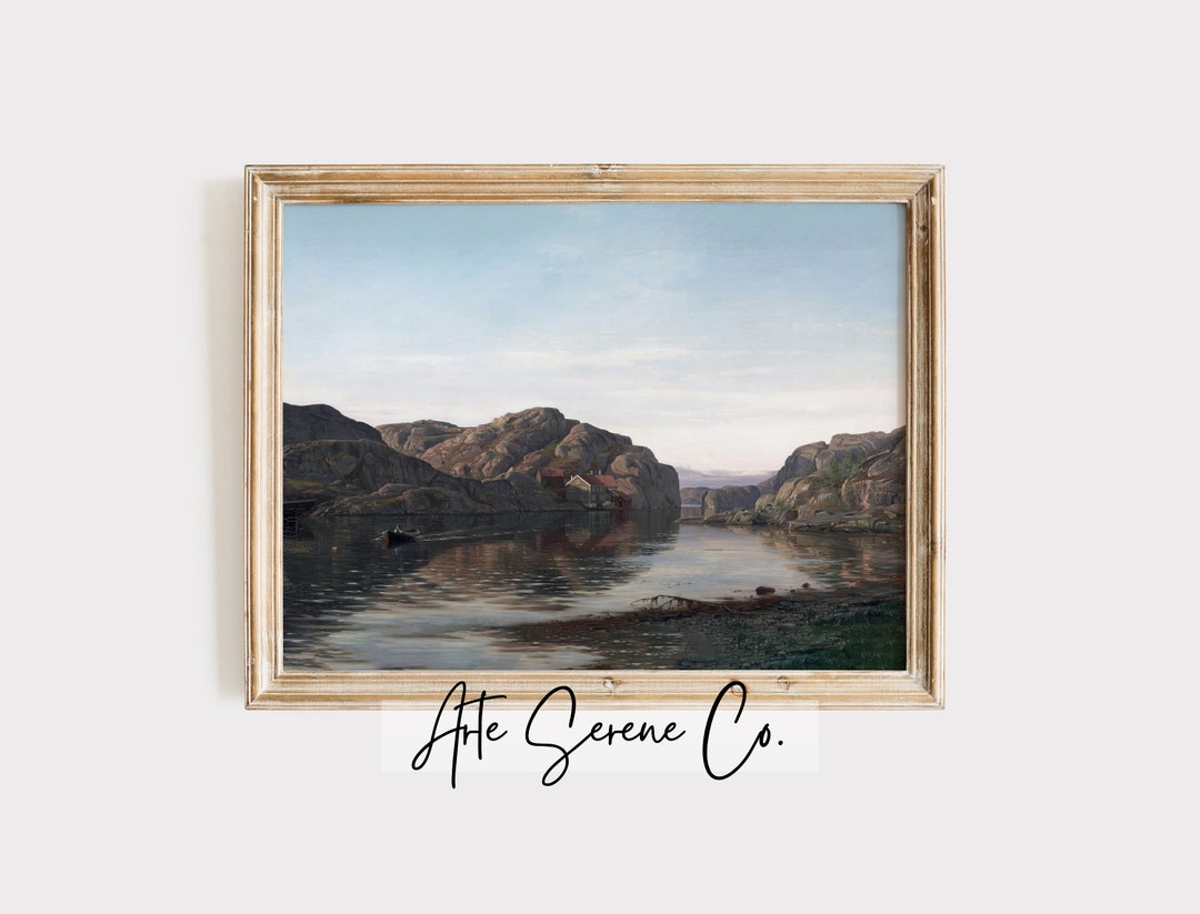 Printable Landscape Wall Art Digital Download Vintage Landscape ...