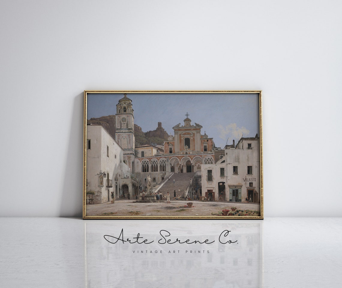 Italian Art Print Italy Cityscape Wall Art Vintage European Painting ...