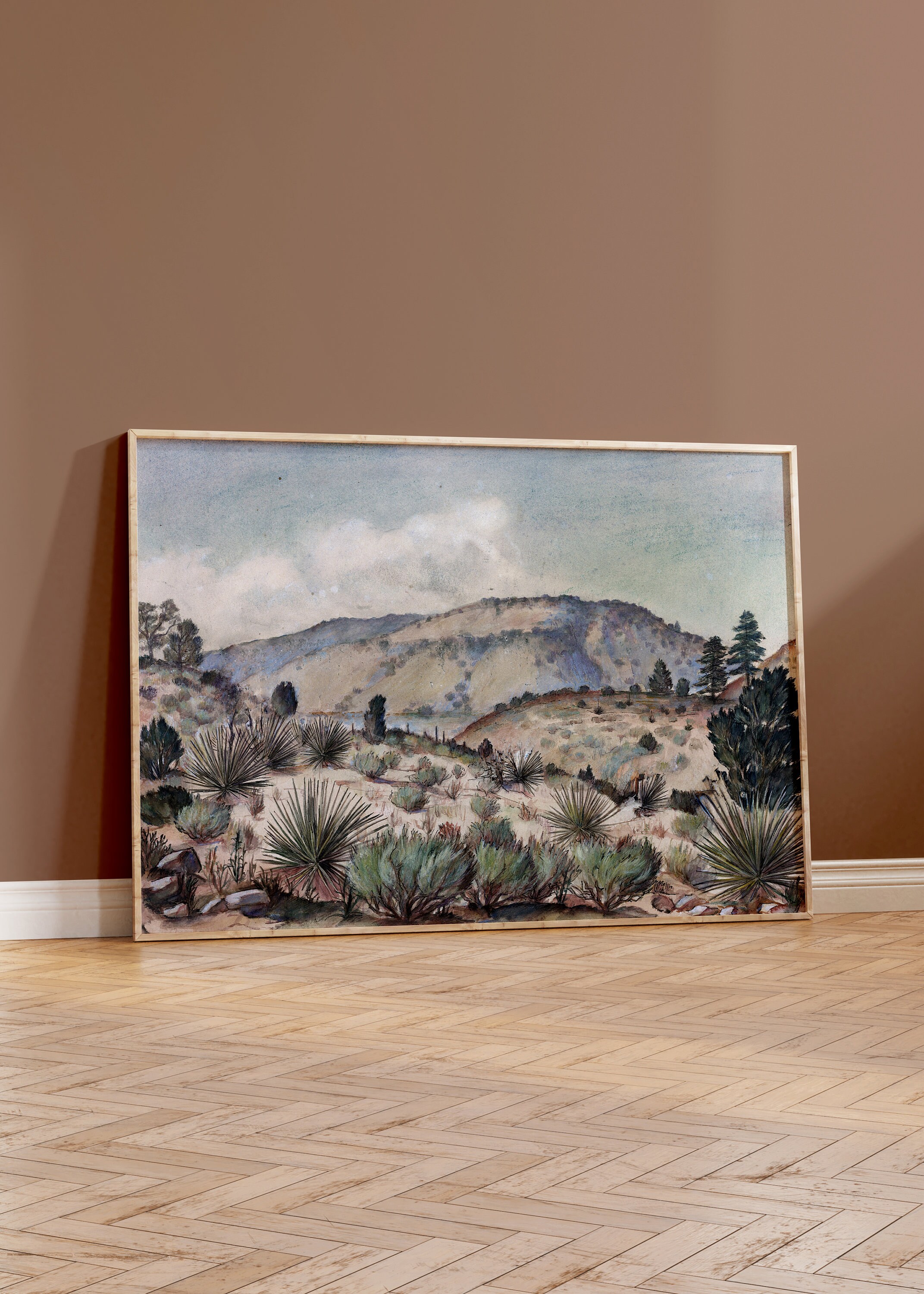Southwestern Printable Desert Landscape Art Print DIGITAL PRINTS ...