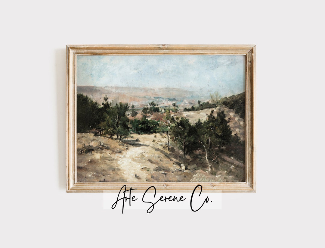 Rustic Landscape Art Print Digital Download PRINTABLE Wall Art Large ...