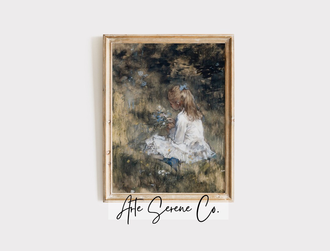 Vintage Nursery Art Print Farmhouse Nursery Decor Girls Room Wall Art ...