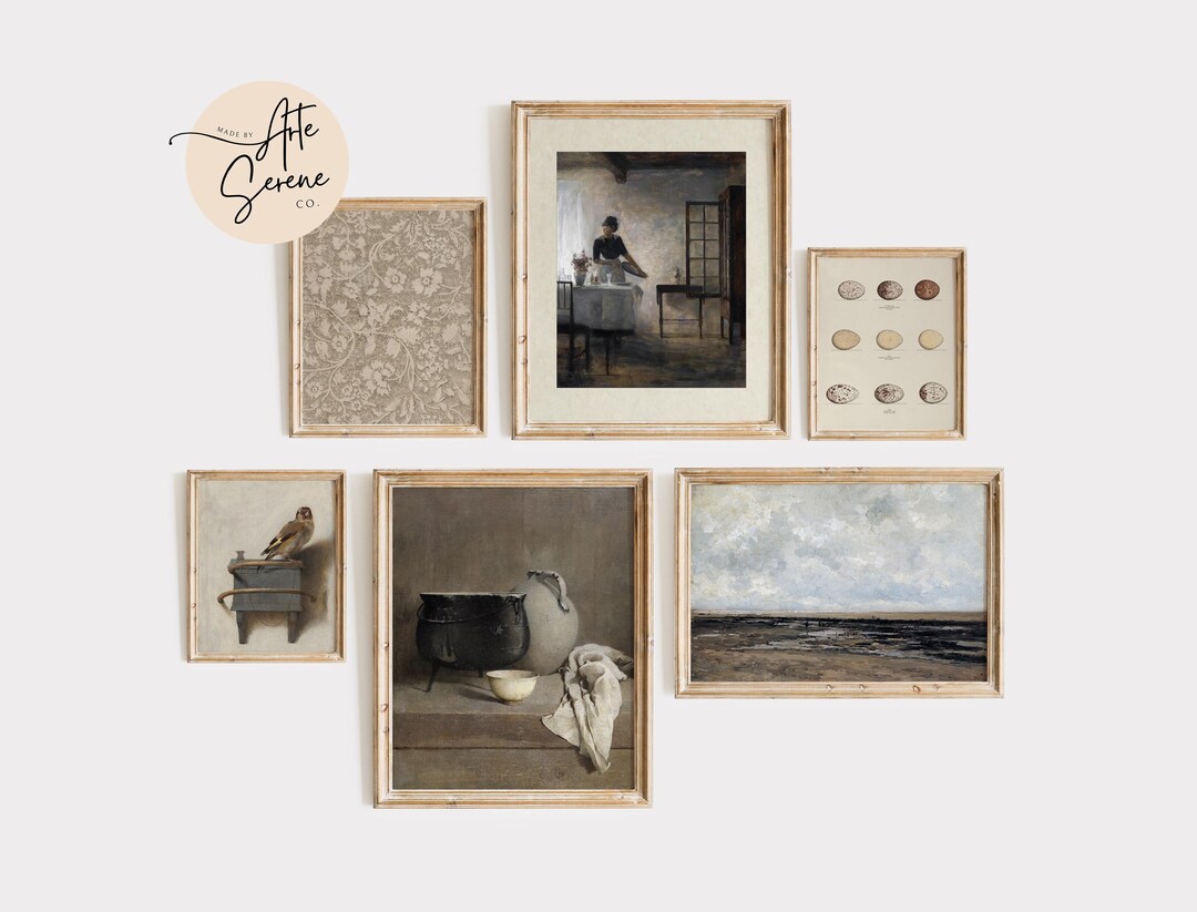 Kitchen Art Set, Printable Art Set of 6, Printable Wall Art Kitchen ...