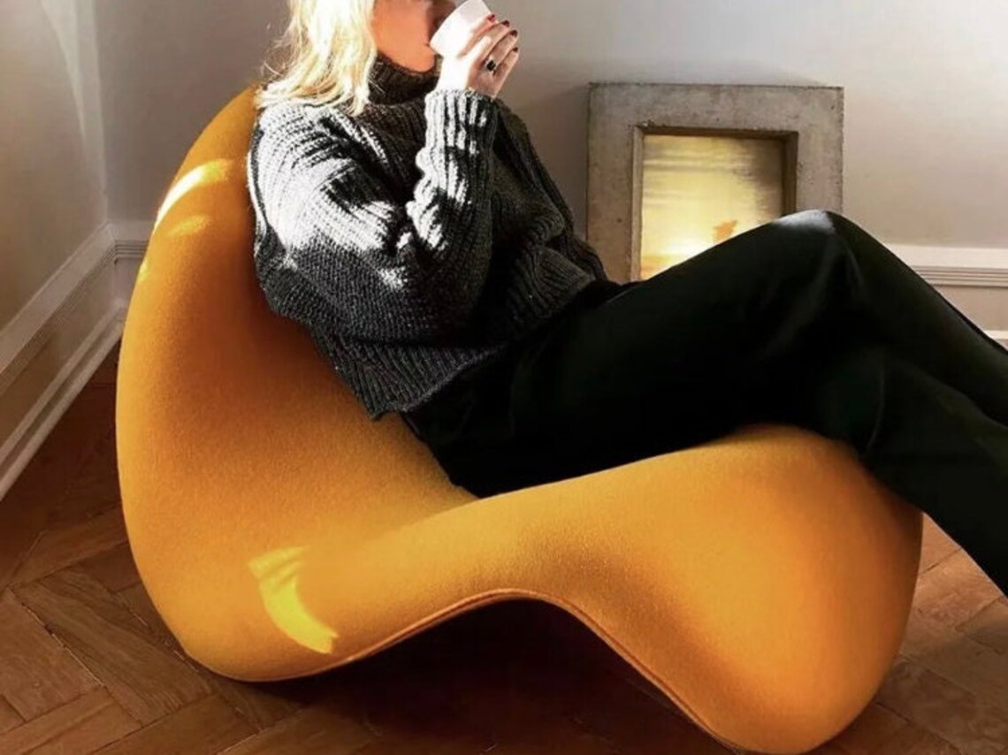 Modern Cream Fabric Chair - Etsy