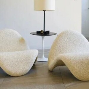 Modern Cream Fabric Chair - Etsy