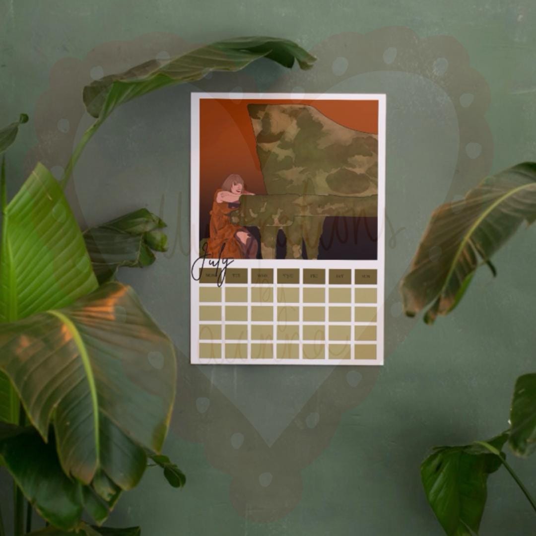 Taylor Swift the Eras Tour Digital Drawing Calendar 2025 All Eras ...