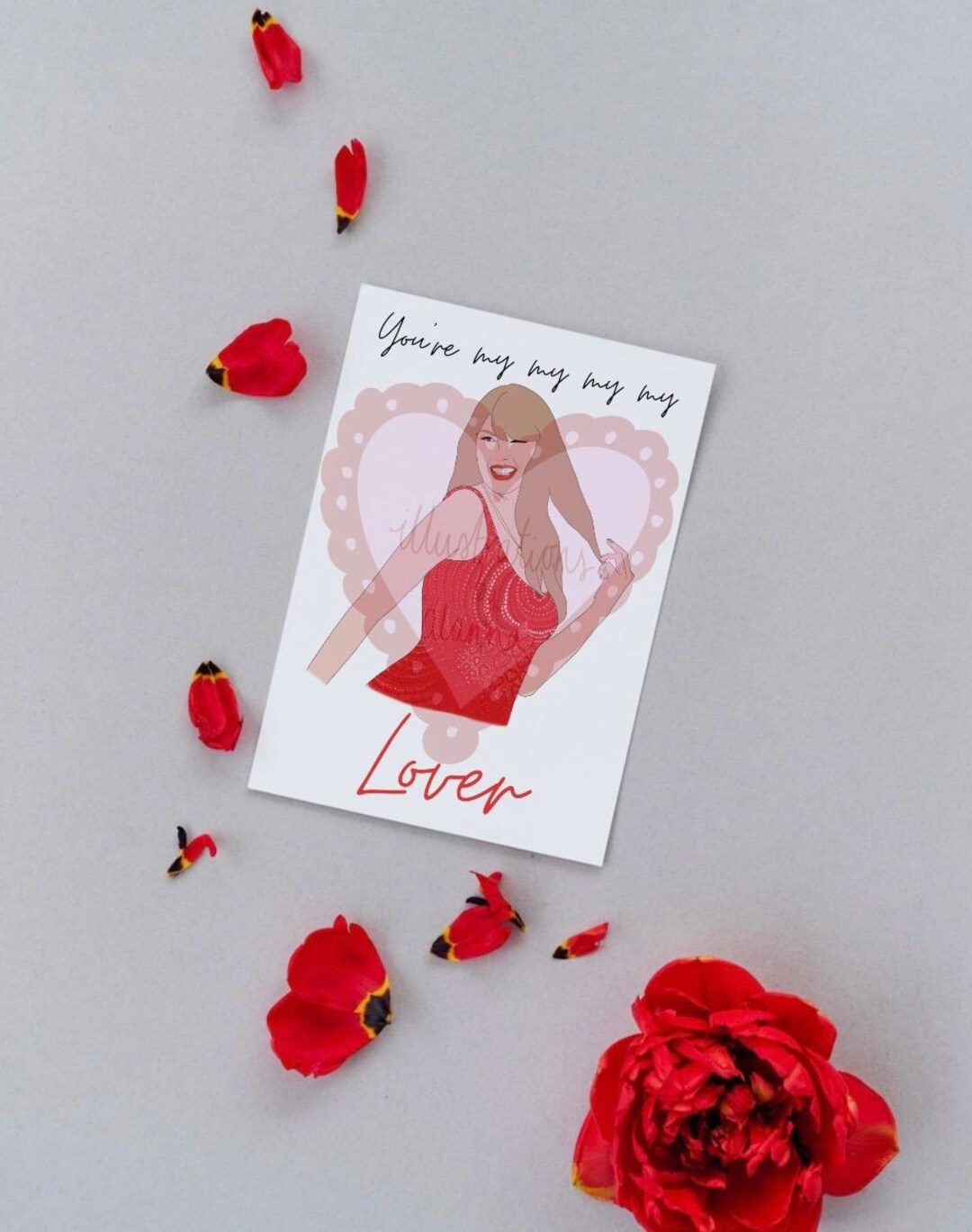 Taylor Swift Valentines Day Cards Lover Blank Space 1989 Dress Mine ...