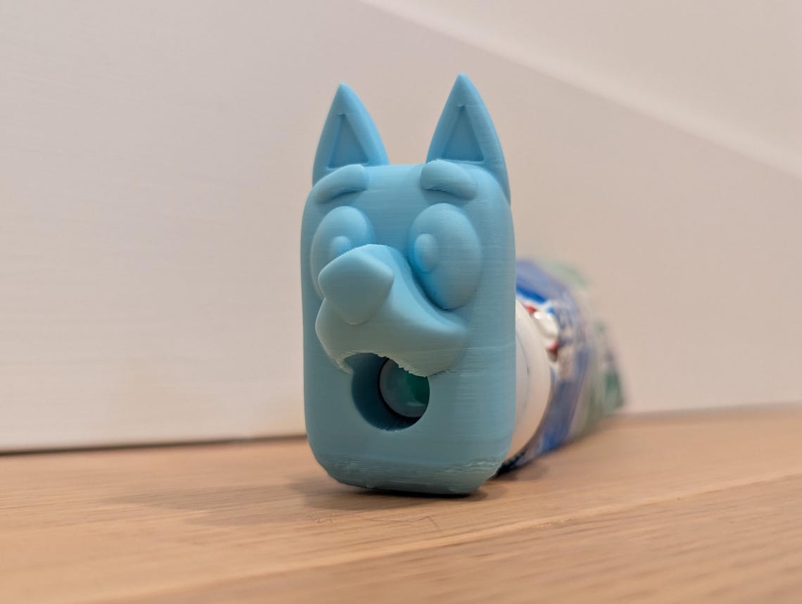 Bluey Toothpaste Topper - 3D Printed - Etsy