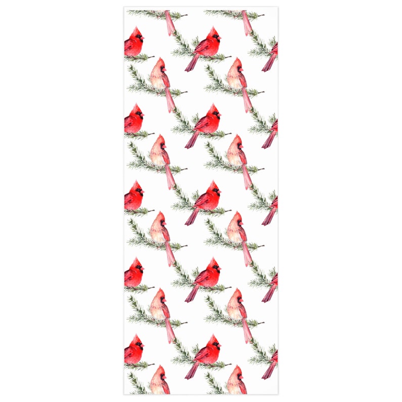 Cardinal Wrapping Paper, Animal Print Paper, Bird Print, Holiday Gift ...