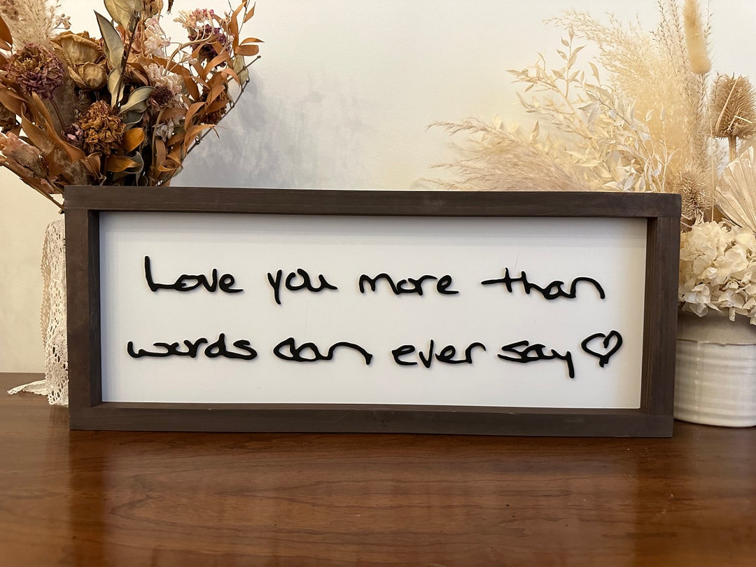 Custom Handwritten Signs, Personalized Signs Made With Handwriting - Etsy