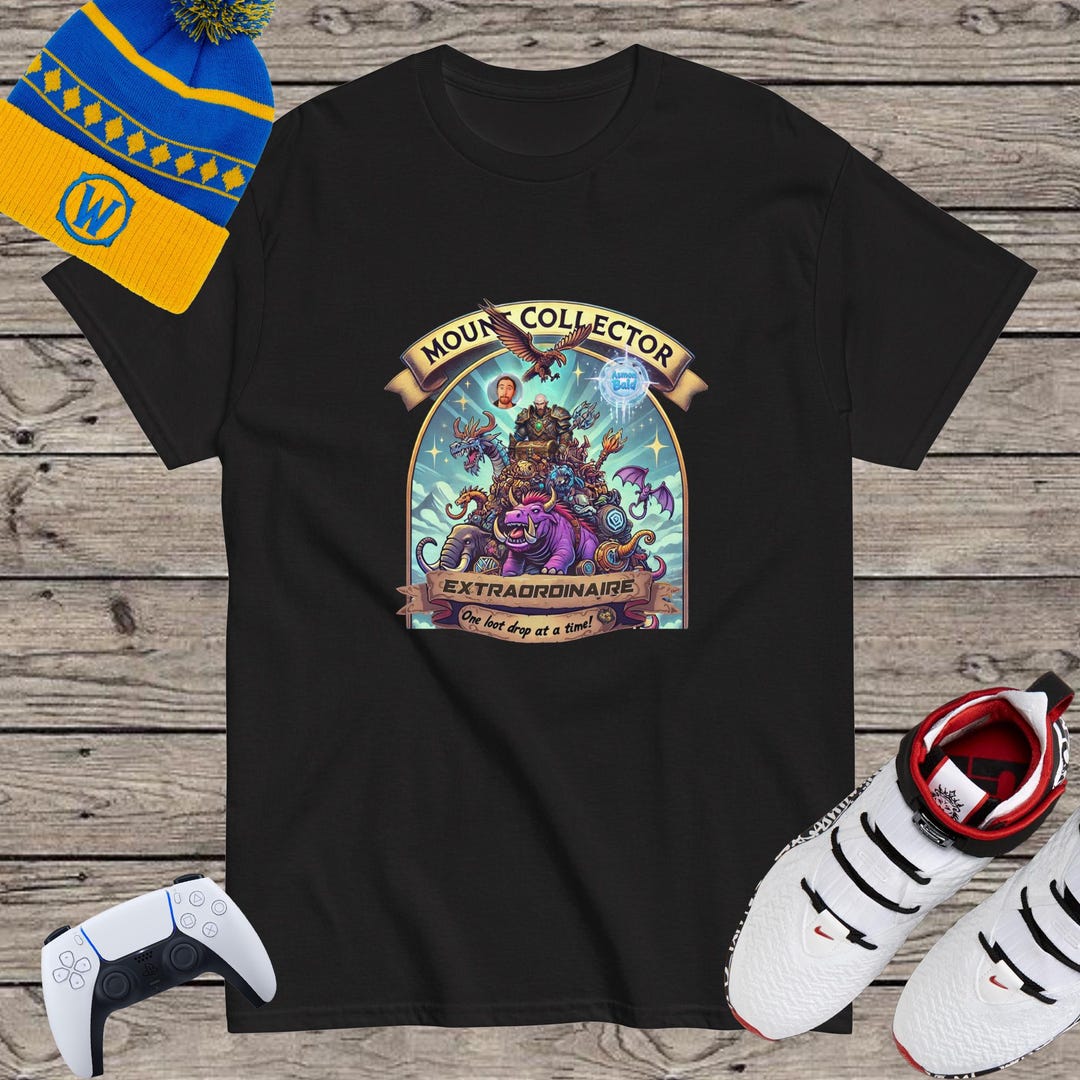 Asmongold Mount Collector Extraordinaire Shirt World of Warcraft ...