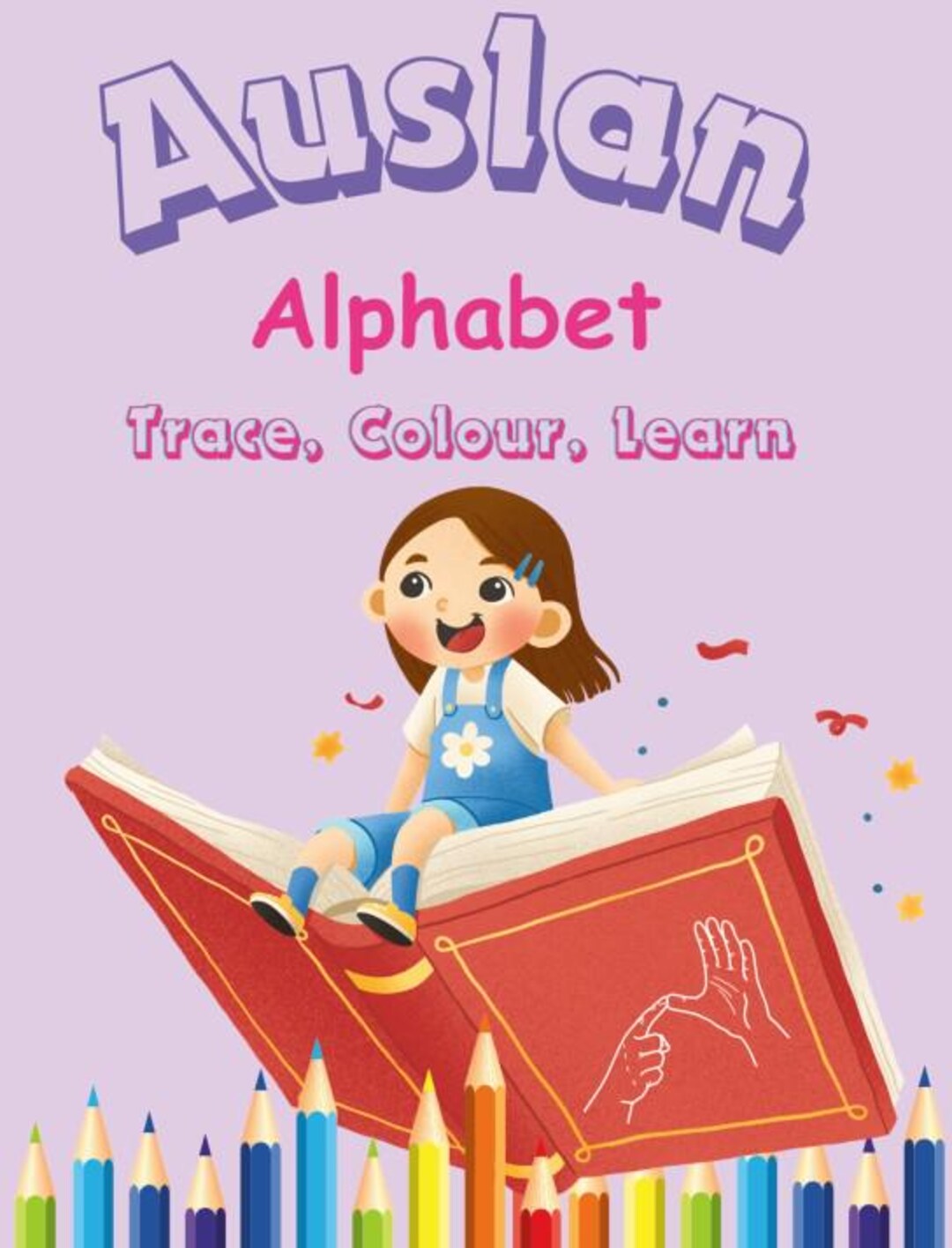 Auslan Alphabet Trace, Colour, Learn (PDF Digital Download) - Etsy
