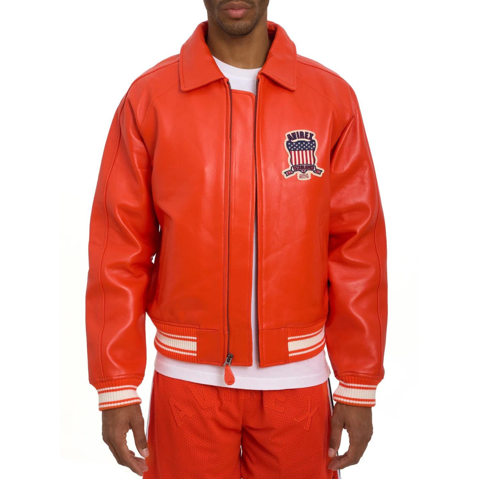 Icon Jacket in Orange Color, Iconic Military Bomber Jacket, Men's ...