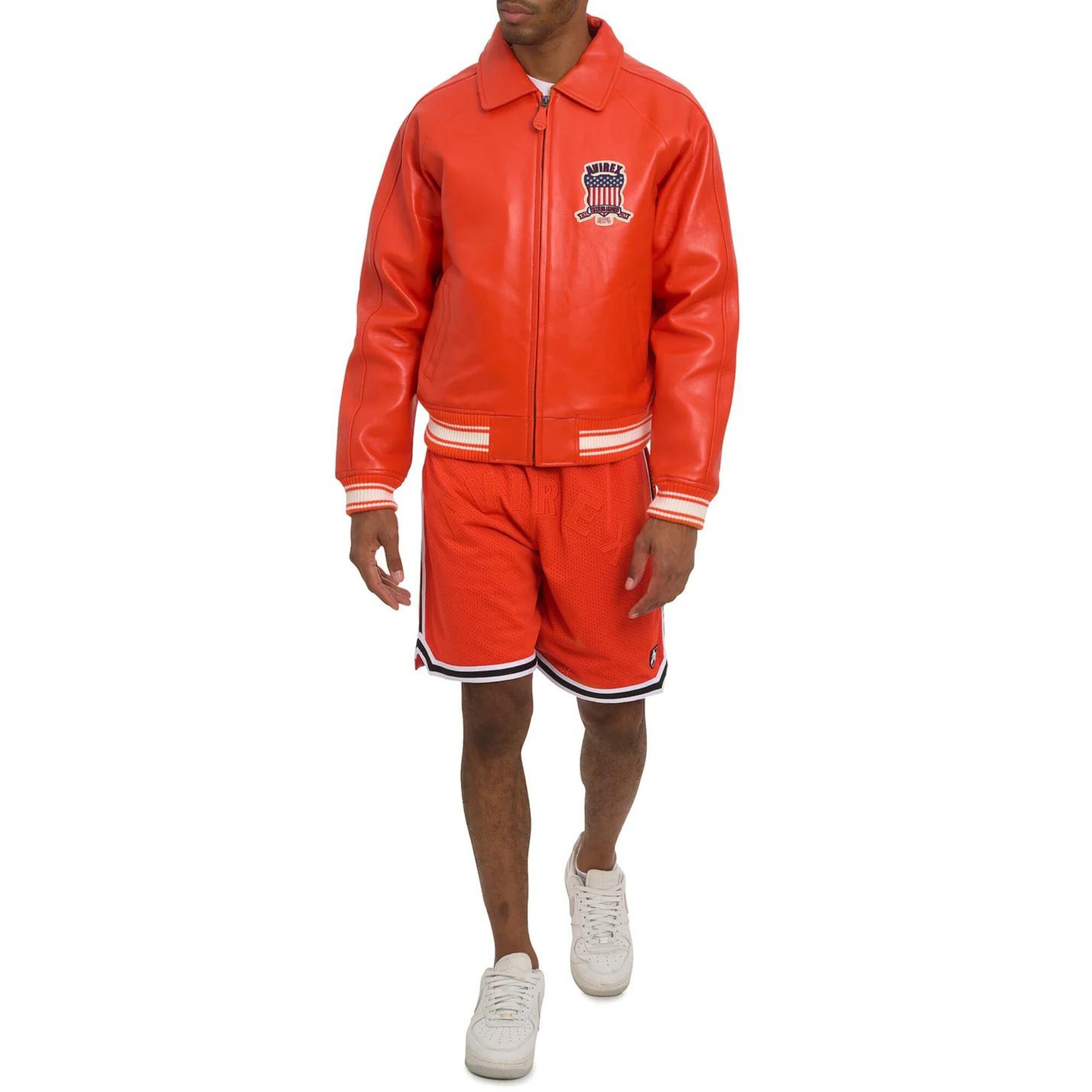Icon Jacket in Orange Color, Iconic Military Bomber Jacket, Men's ...