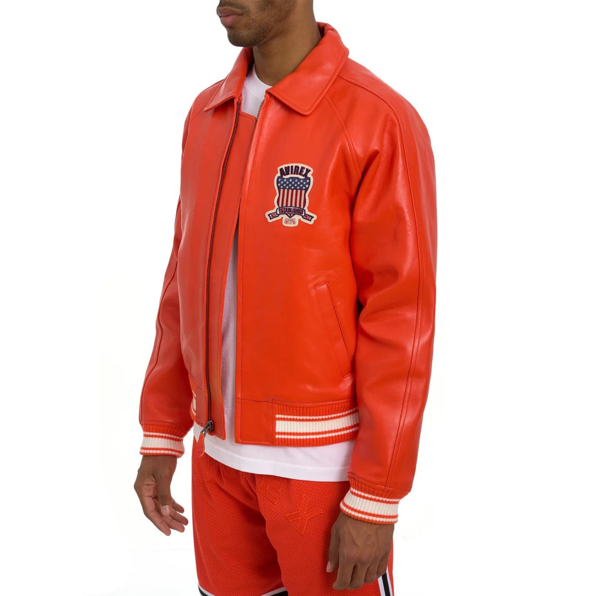 Icon Jacket in Orange Color Iconic Military Bomber Jacket - Etsy