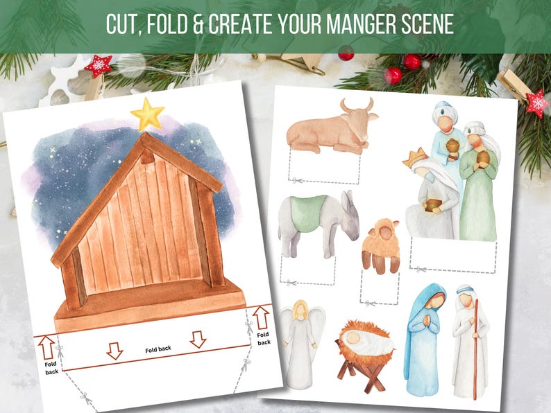 My Gift to Baby Jesus – Printable Nativity Activity (instant PDF ...