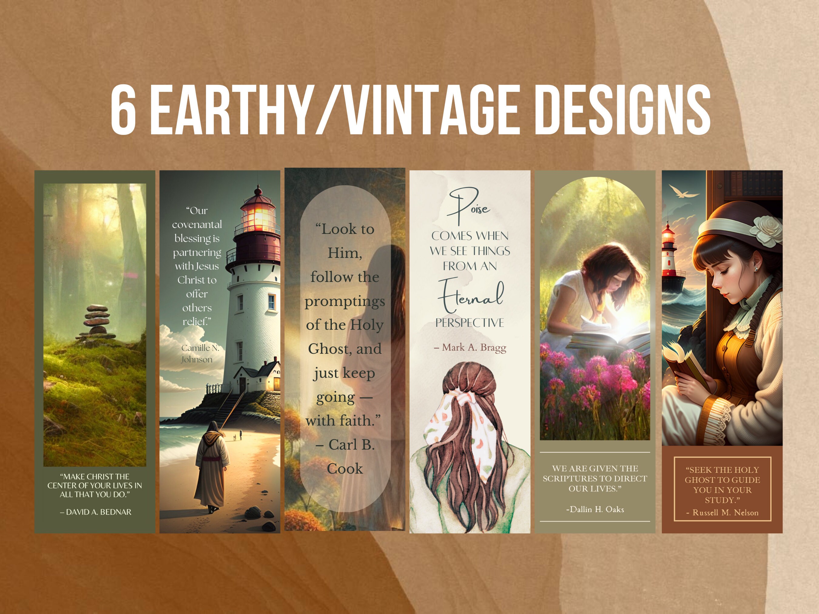 2023 LDS Youth Editable Bookmark Templates, 12 2x6 Printable Designs ...