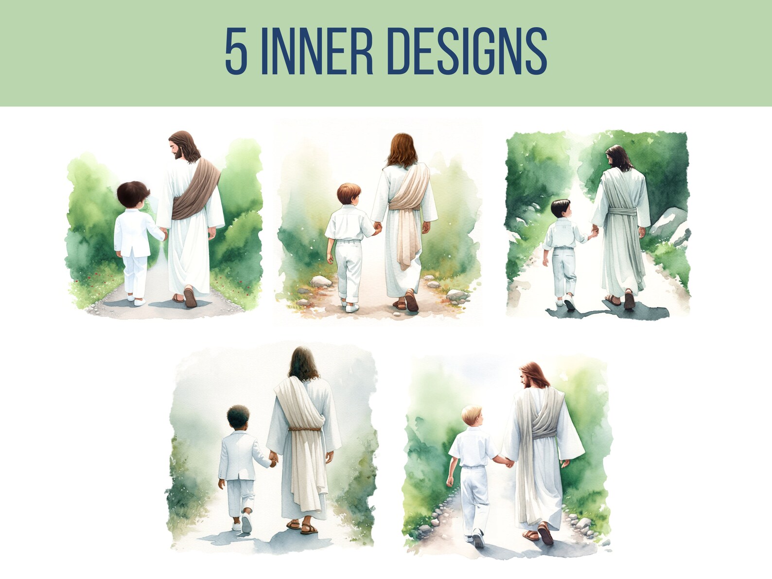 LDS Primary Boys Baptism Card Program Bundle, Instant Printable PDF ...