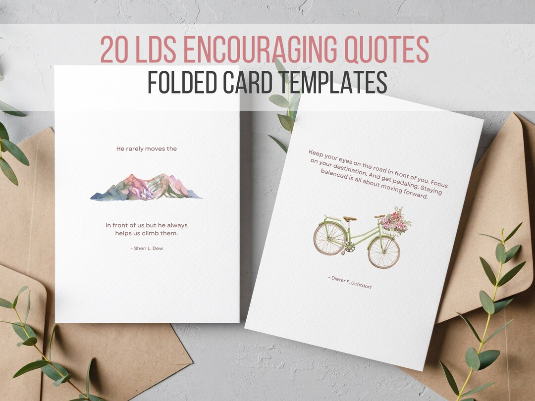 20 LDS Ministering Cards Instant Download Editable Latter-day - Etsy ...