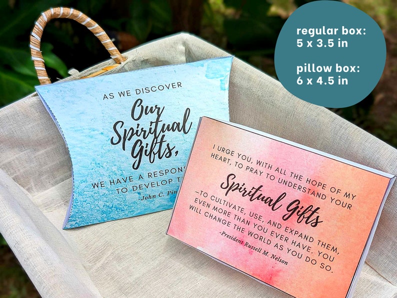 LDS Spiritual Gifts Activity Bundle: Flow Chart & Gift Box Download ...