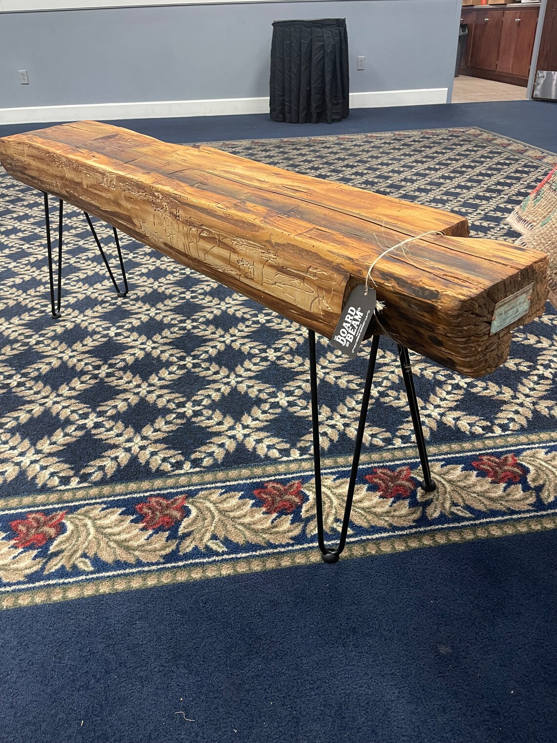 Reclaimed Plant Bench | Authentic Hand Hewn Poplar Beam From the 1800's ...