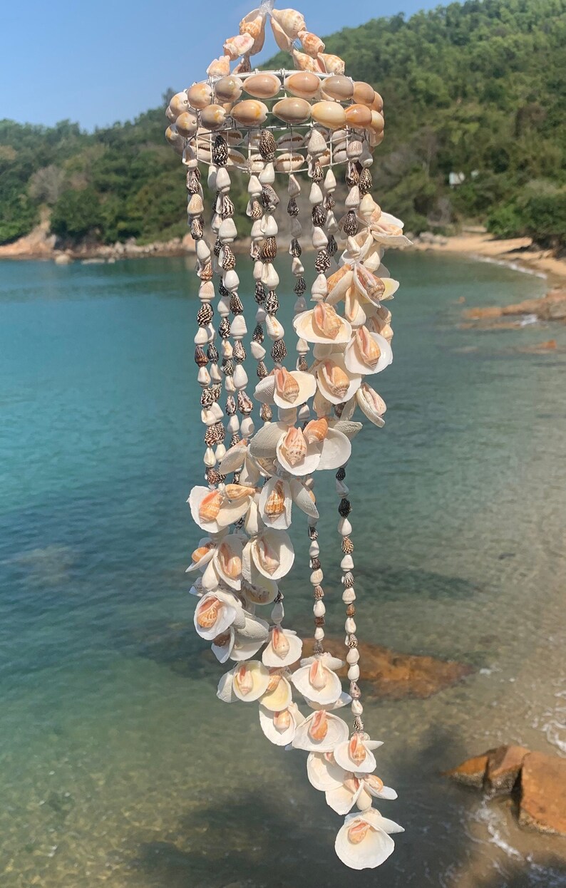 Spiral Hanging Seashell Decoration - Etsy