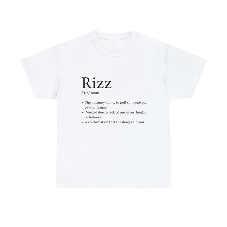 Rizz Definition Shirt, Funny Tshirt, Gift for Him, Gift for Her, Funny ...