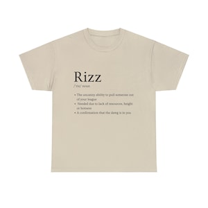 Rizz Definition Shirt, Funny Tshirt, Gift for Him, Gift for Her, Funny ...