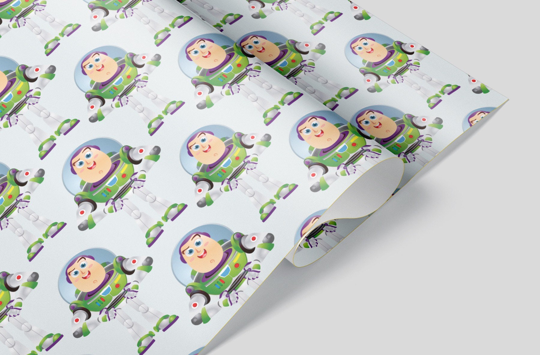 Buzz Lightyear Wrapping Paper Sheets Designed & Sold By Aftermath Profound