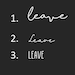 Leave Sign - Etsy