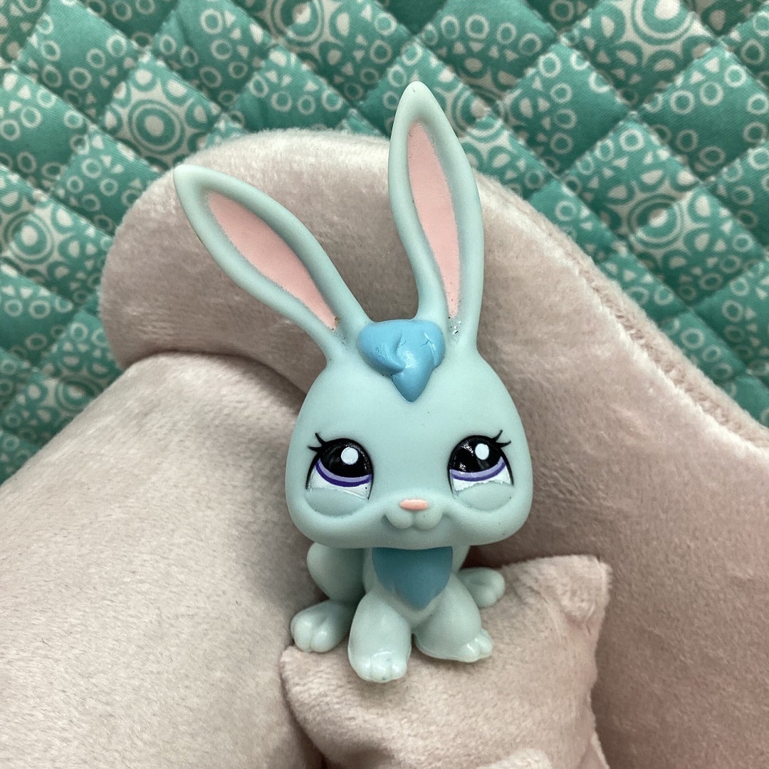 Littlest Pet Shop Lps 1685 Blue Bunny Rabbit Authentic Hasbro - Etsy