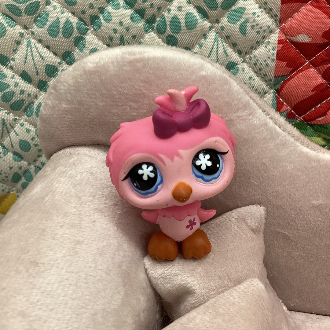 LPS Little Pet Shop Pets Lps 496 Owl Pink With Blue Eyes - Etsy