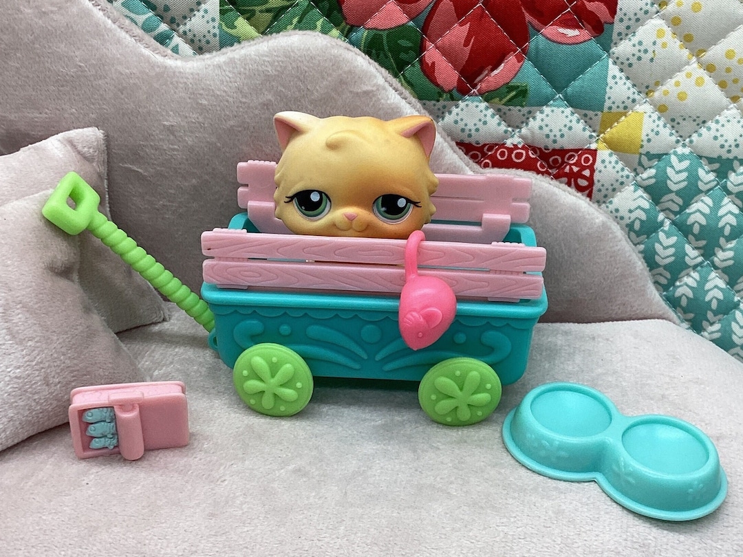 LPS Little Pet Shop Pets Authentic 217 Persian Yellow & Tan - Etsy